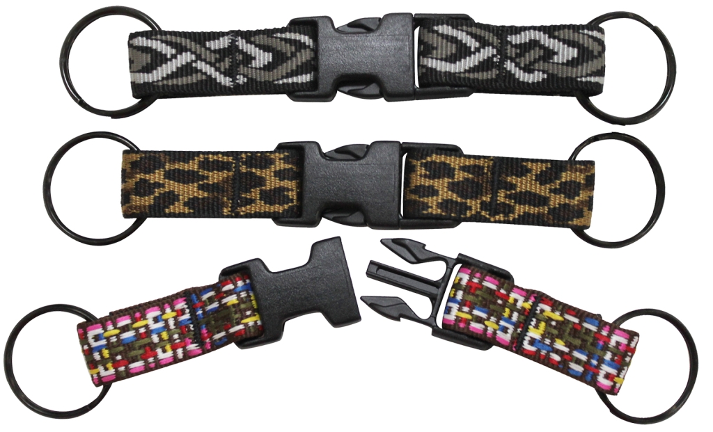 Patterned Web Quick Clip™ Key FOB - Bison Designs